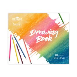 SCHOLAR DRAWING BOOK 10"X12" 48PGS