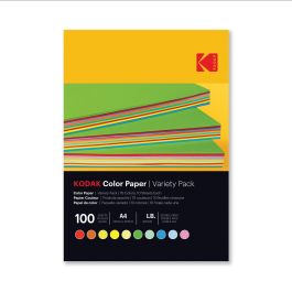 KODAK COLOR PAPERBOARD A4 100 SHEETS 180GSM 10 ASST COLORS CAT9891-330