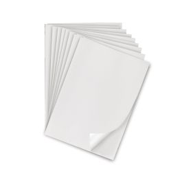 WHITE ADHESIVE GLOSS PAPER 8.5" X 11" 25 SHEET