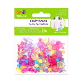 KRAFTY KIDS CRAFT BEADS 1OZ ASST SEASHELLS BD538