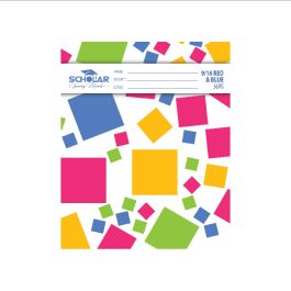 SCHOLAR PRO 9/16" RED & BLUE LINES COPYBOOK
