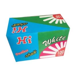 HI CHALK WHITE DUSTLESS 100PCS