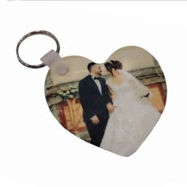 DIE SUBLIMATED HEART SHAPED KEYCHAIN